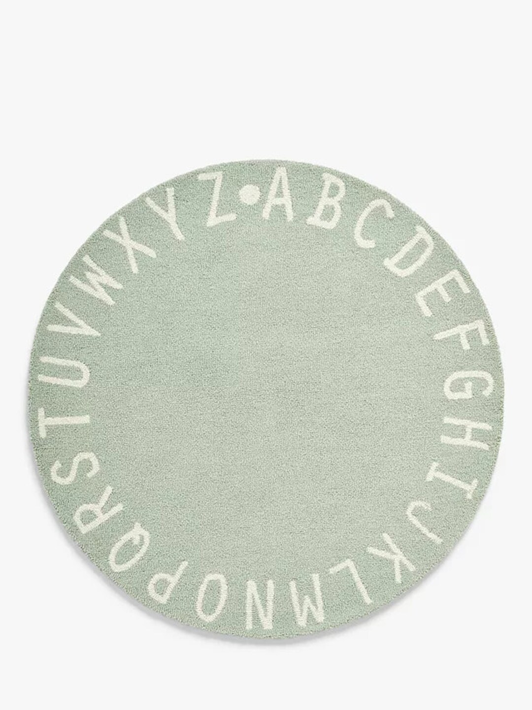 Alphabet Round Rug Hand Tufted 100% Wool Area Carpet - Etsy