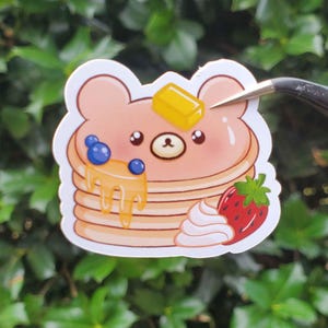 Bear Cafe Dessert Food Stickers | Cute Kawaii Stationery Aesthetic ...