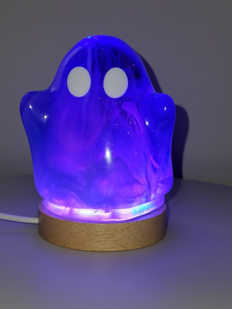 CUSTOM LED Cute Halloween Ghost Night Desk Light Lamp - Etsy
