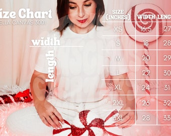 Aesthetic Size Chart - Etsy