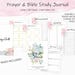 Prayer & Bible Study Journal Printable: Scripture Mapping, Sermon Notes ...