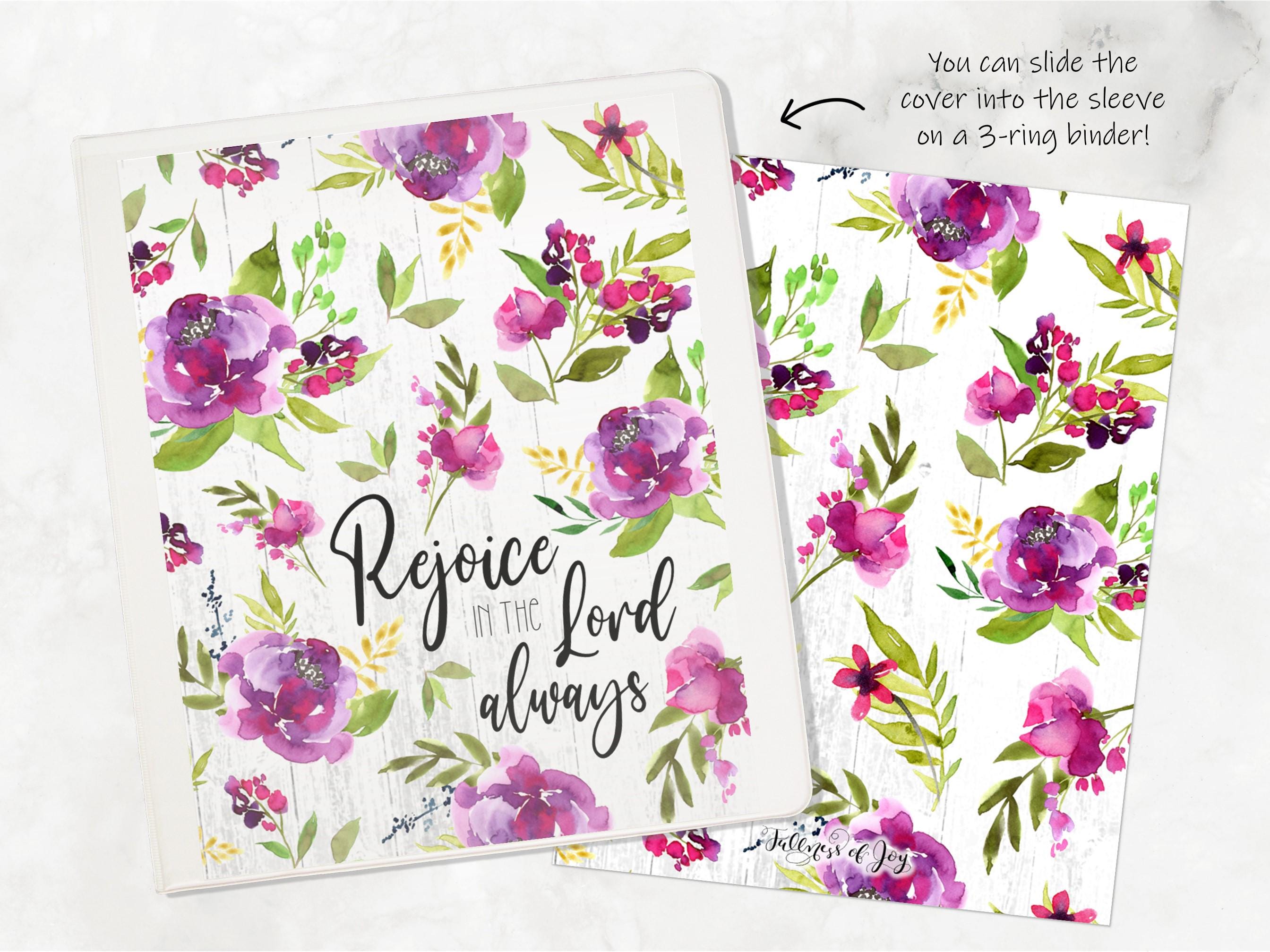 2026 Printable Christian Planner: Letter Size, Rejoice in the Lord - Etsy