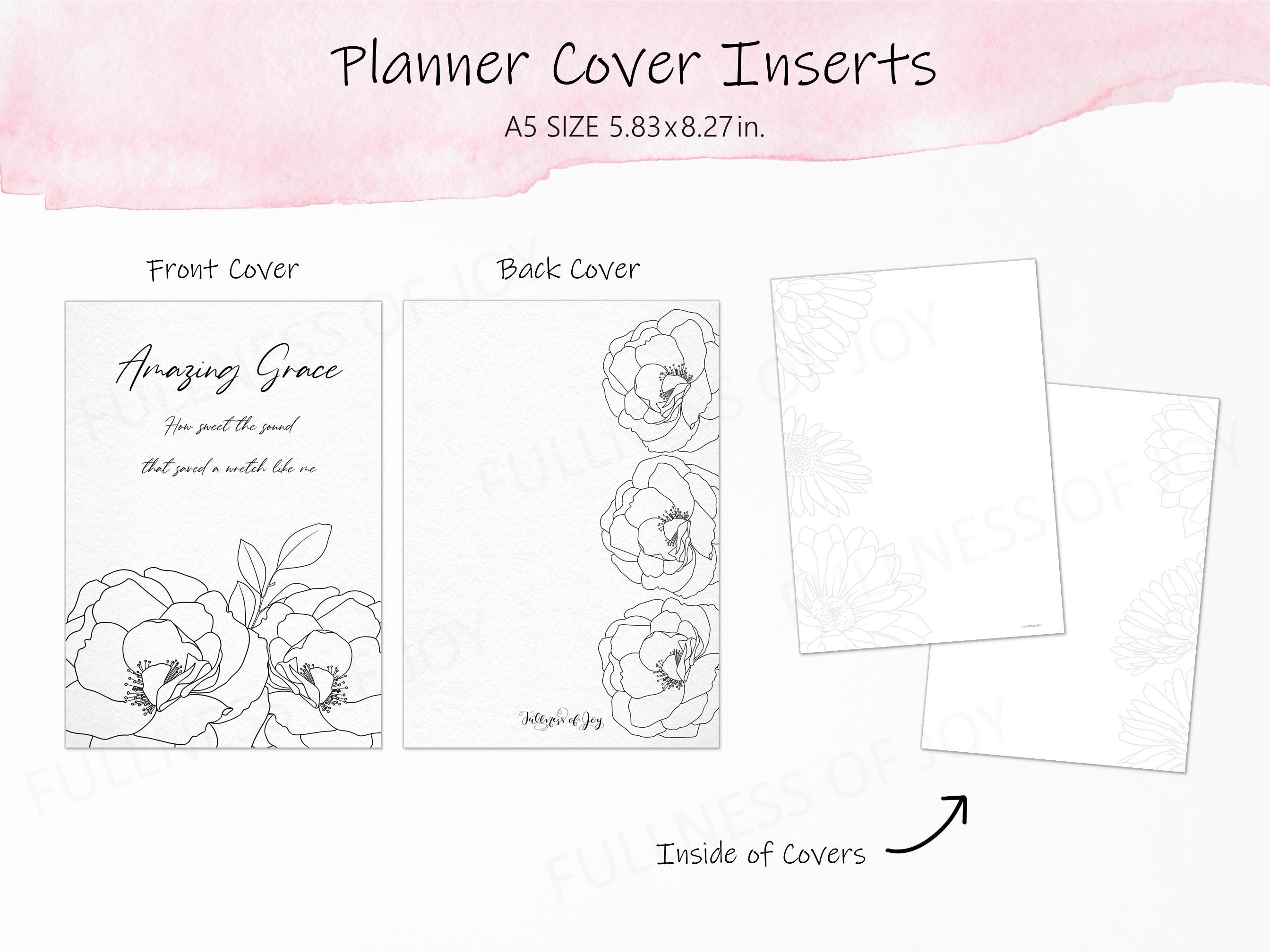 Printable A5 Christian Planner 2024 With Coloring Page Dividers A5 ...