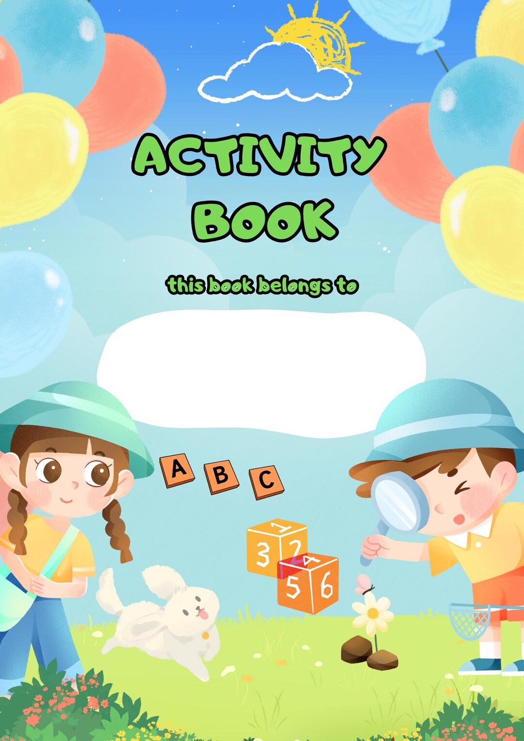 Kids Activity Book PDF Printable Sheets - Etsy