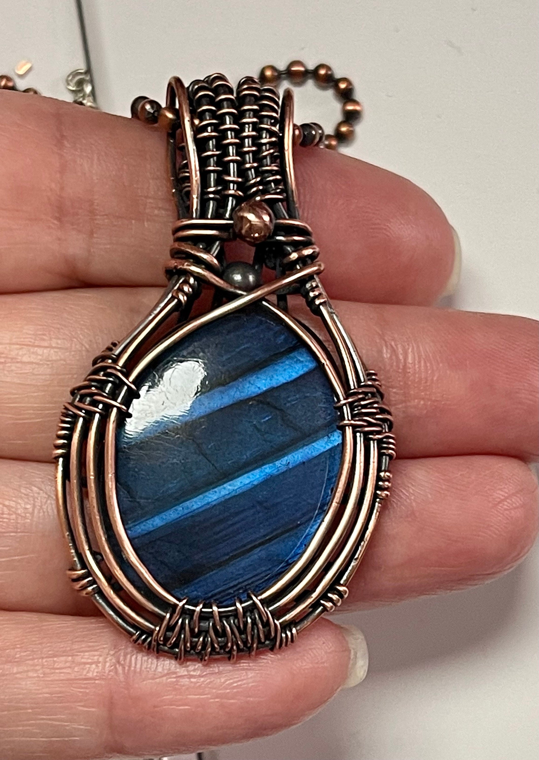 Gemstone Labradorite Pendant Necklace for Her, Birthday Gift ...