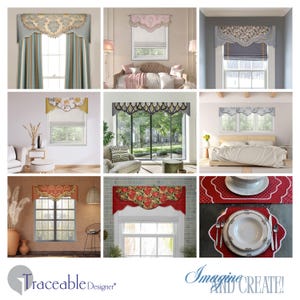 No-sew Scalloped Valance Kit: Traceable Design Form, DIY Home Decor - Etsy