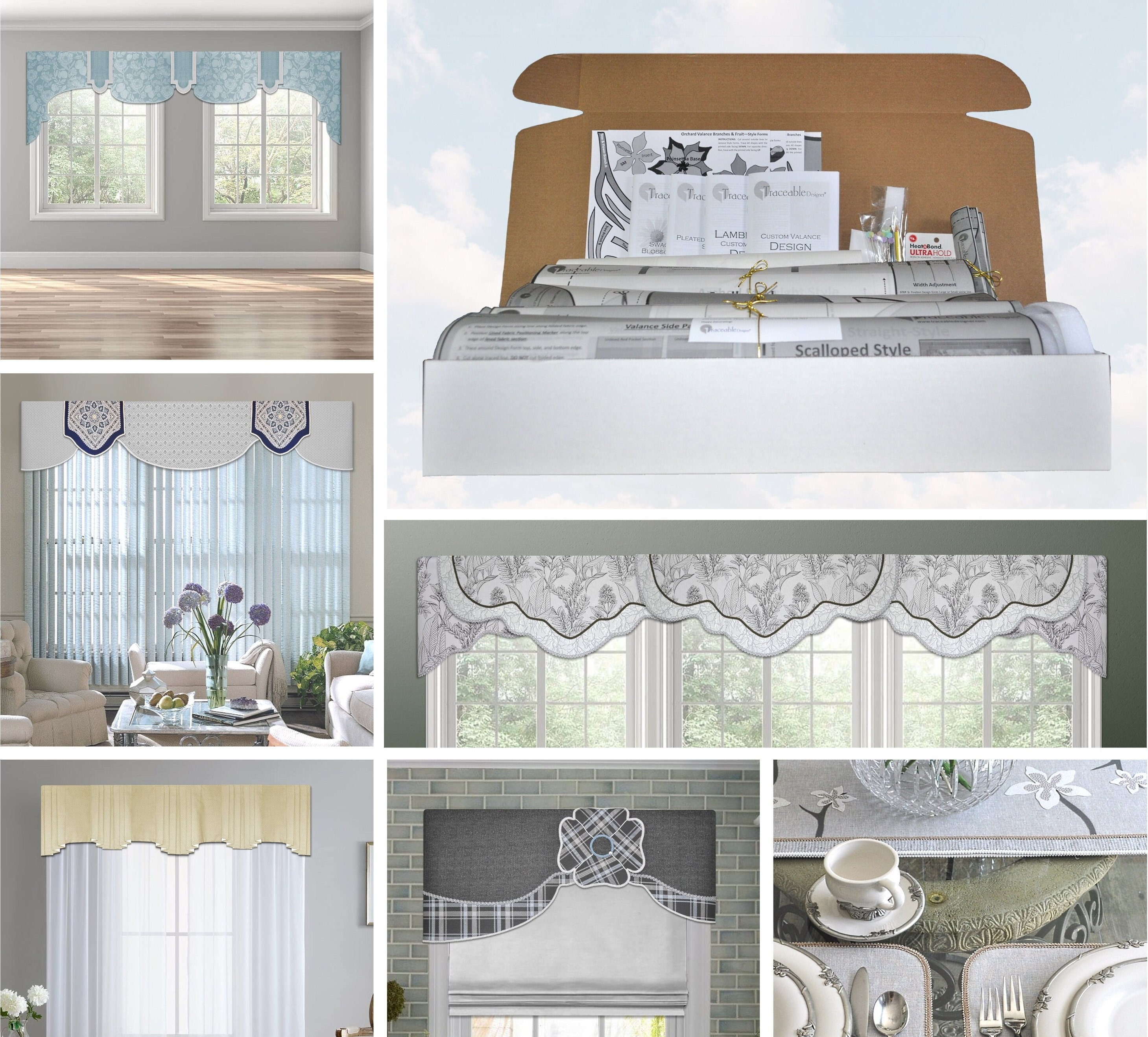 Deluxe No-sew Master Decorator Valance Kit, DIY Home Decor - Etsy