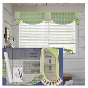 Multi-style Swag-scarf & Cornice Valance Kit, Sewing Alternative, DIY ...