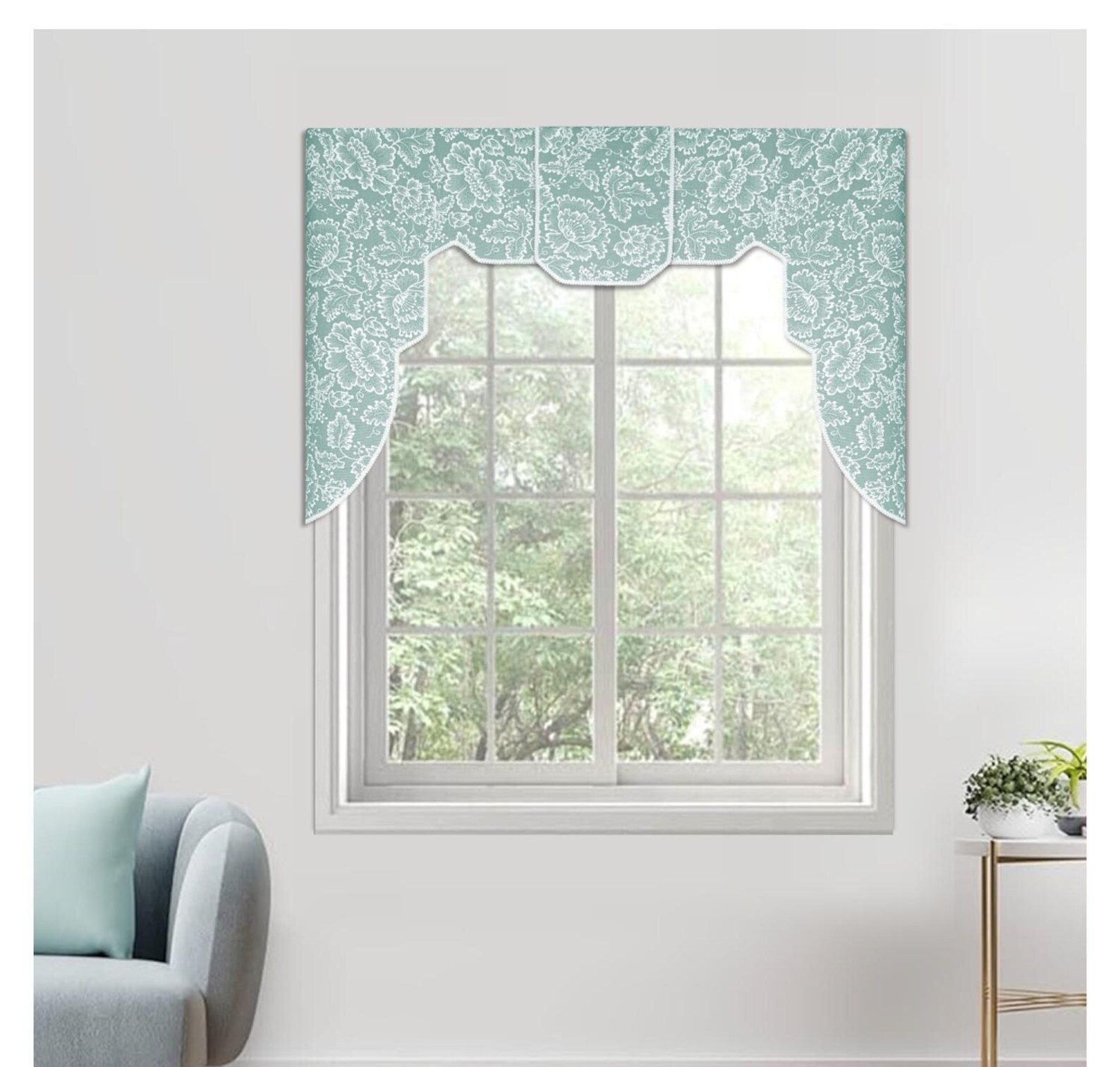 Straight Lambrequin Valance Kit, Sewing Alternative, DIY Curtain Kit ...