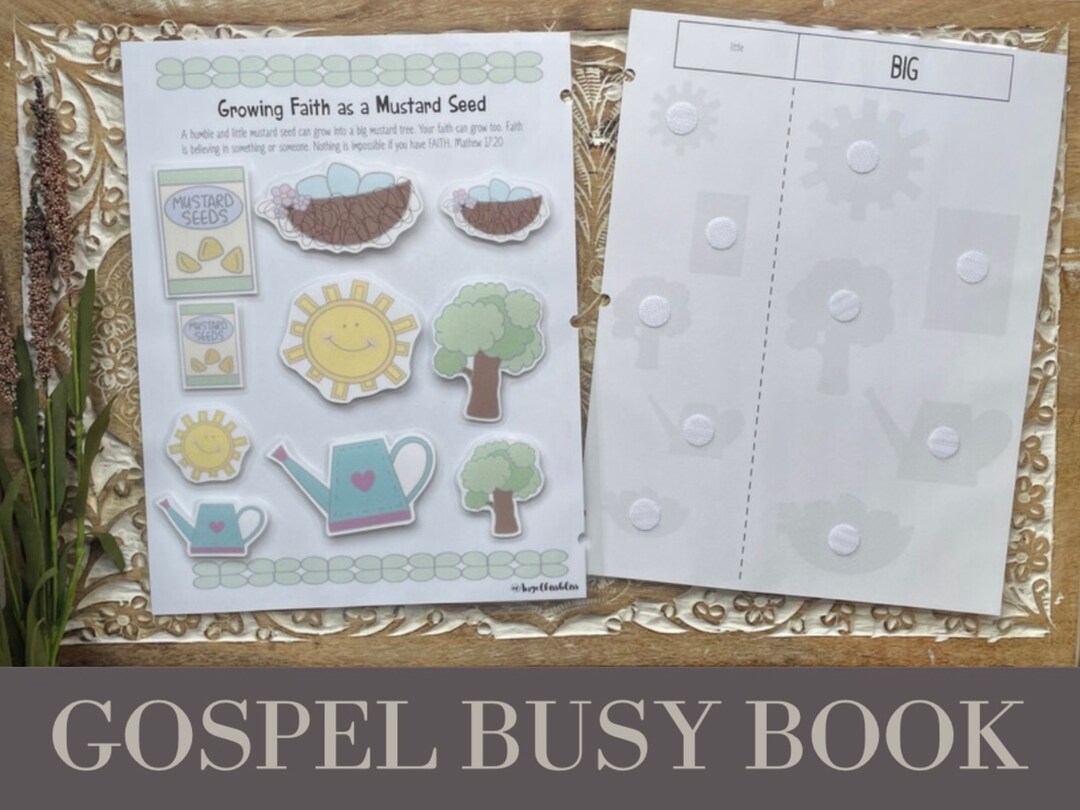 Gospel Learning Binder Printable’s - Sunday Activity Book - Church of ...