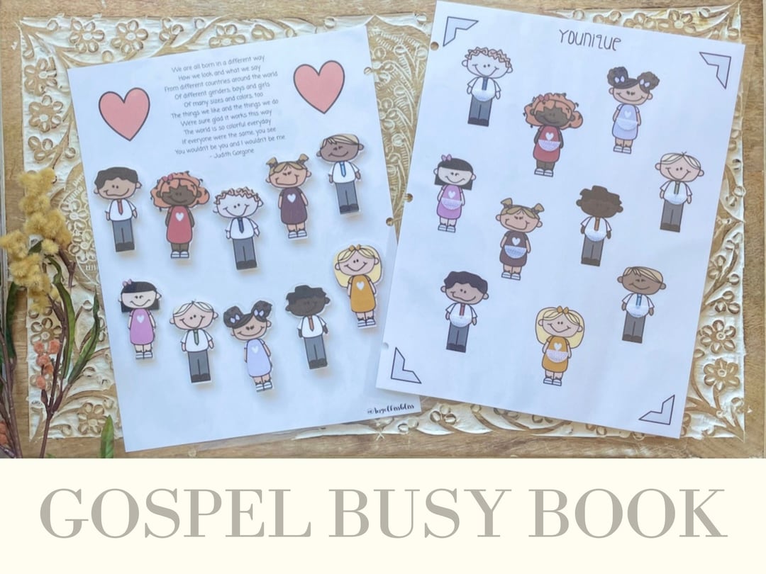 Gospel Learning Binder Printable's - Kids Sunday Activity Book - Church ...