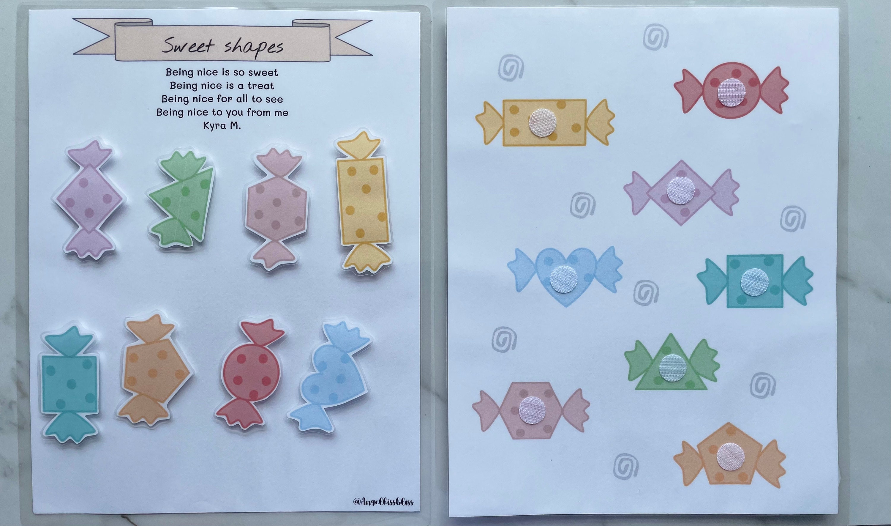 Preschool Learning Binder - Activity File Folders - Being Nice is Sweet ...
