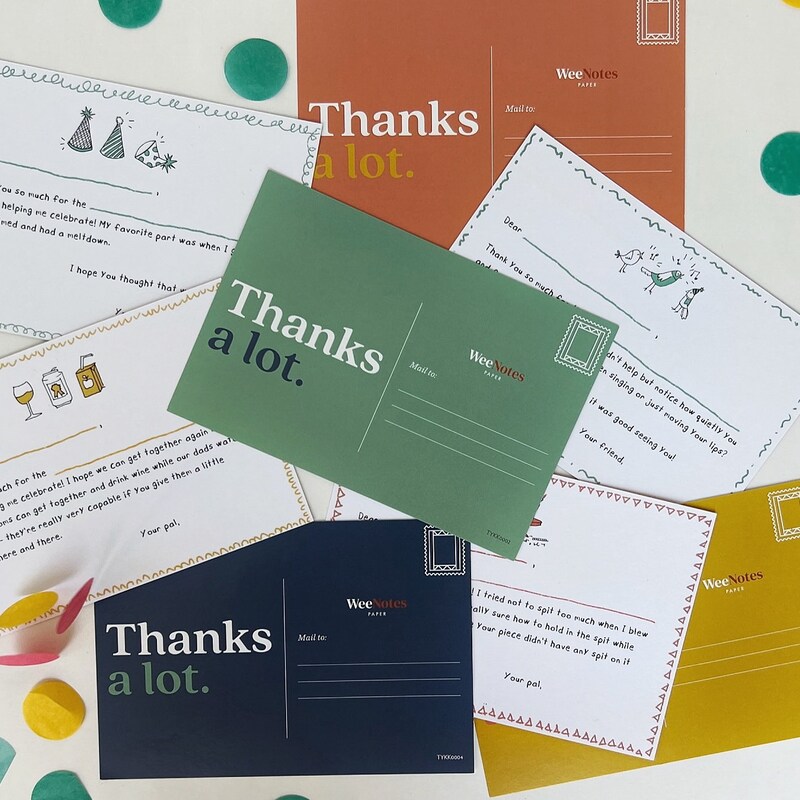 Thank You Card Set - Etsy
