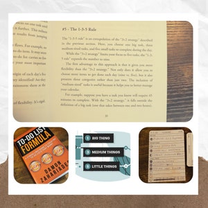 A7 1-3-5 Rule Todo Cards for Card Holder 1-3-5 Method Cards Priority ...