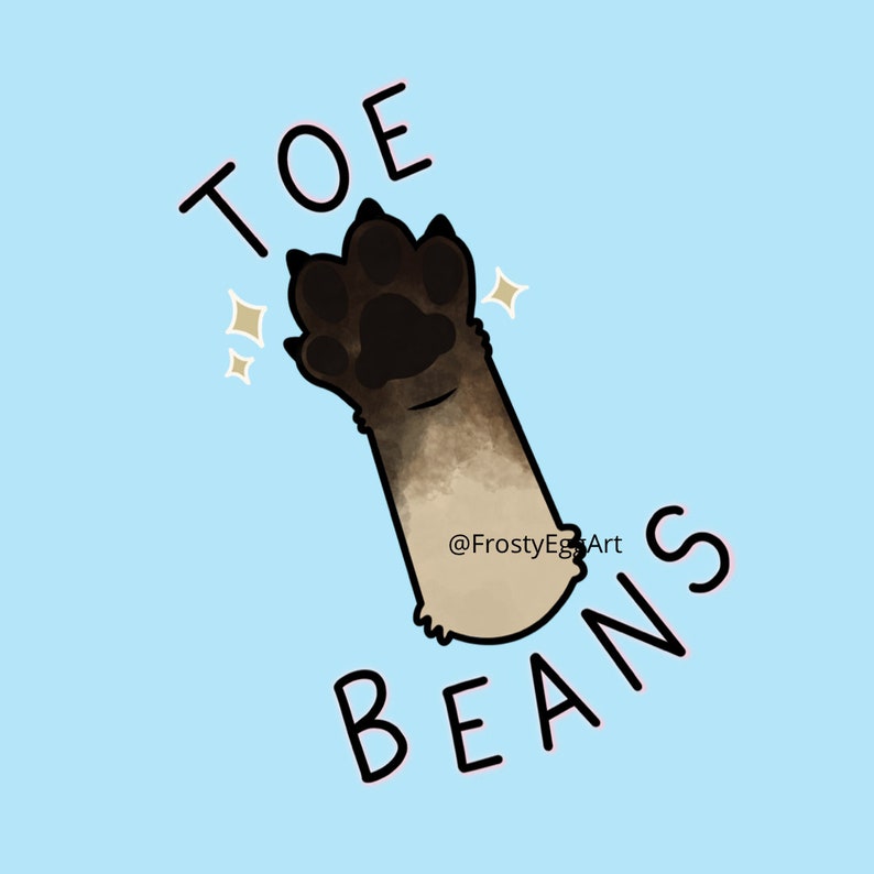 Toe Beans Siamese Cat Sticker, Toe Bean Cat Sticker, Laptop Sticker ...