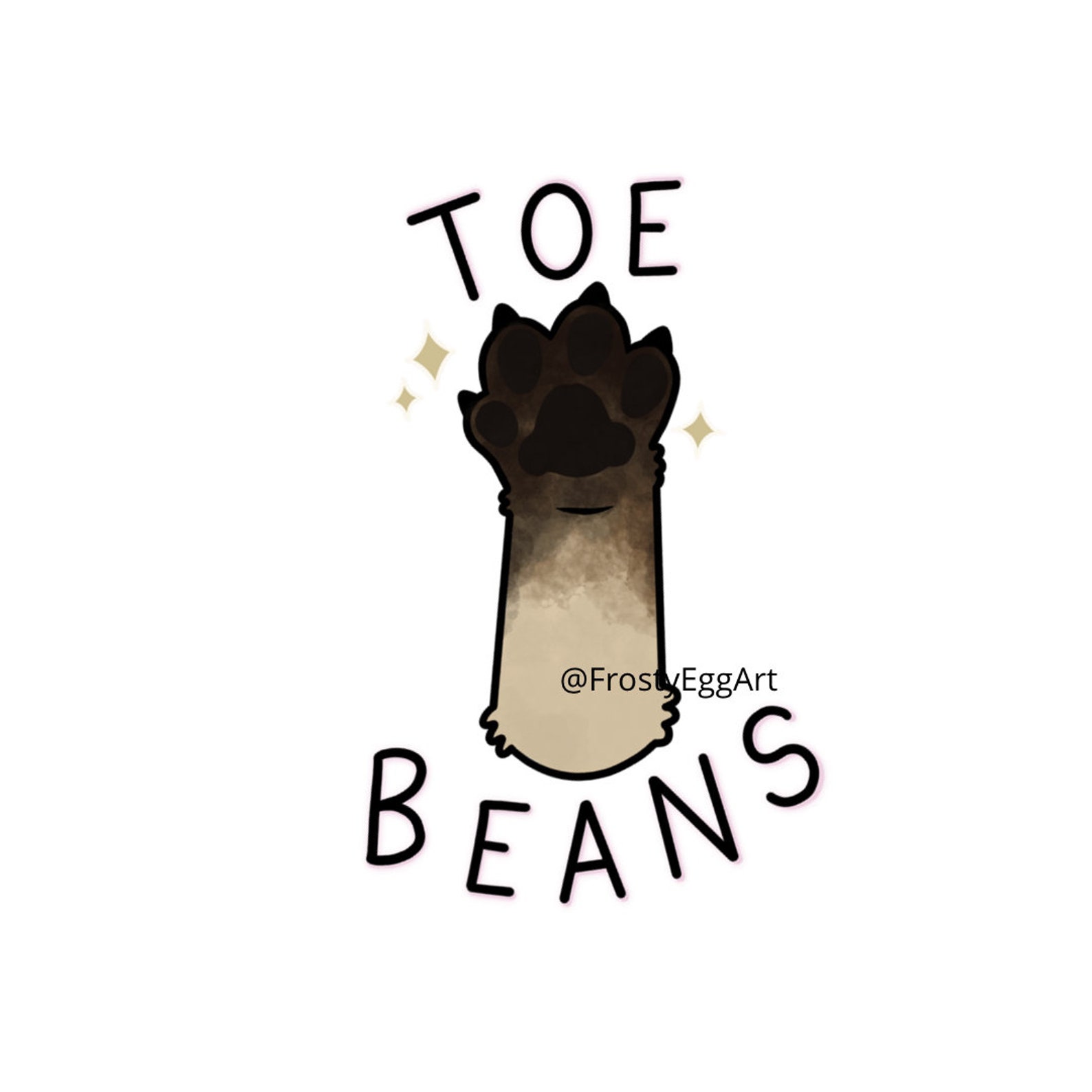 Toe Beans Siamese Cat Sticker, Toe Bean Cat Sticker, Laptop Sticker ...
