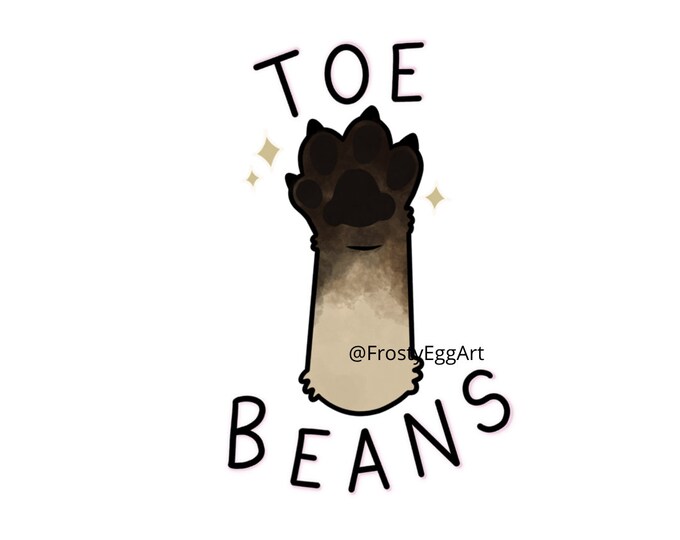 Toe Beans Siamese Cat Sticker, Toe Bean Cat Sticker, Laptop Sticker ...