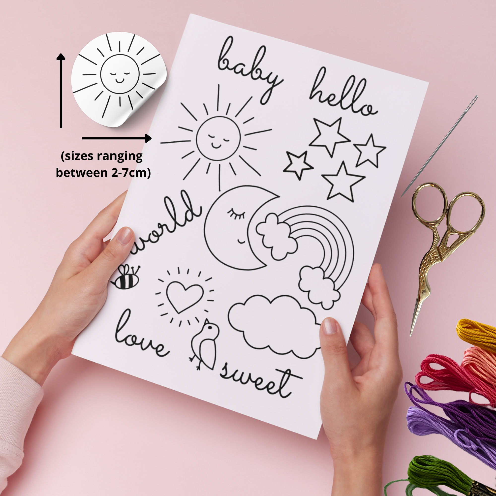 Printable Stick and Stitch Embroidery Designs Baby PDF Pattern - Hand ...