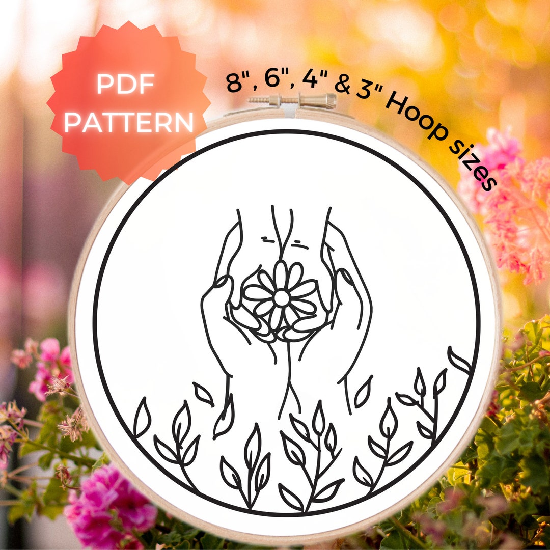 Mom and Baby Embroidery Pattern PDF, New Mom DIY Gift, Mum Embroidery ...