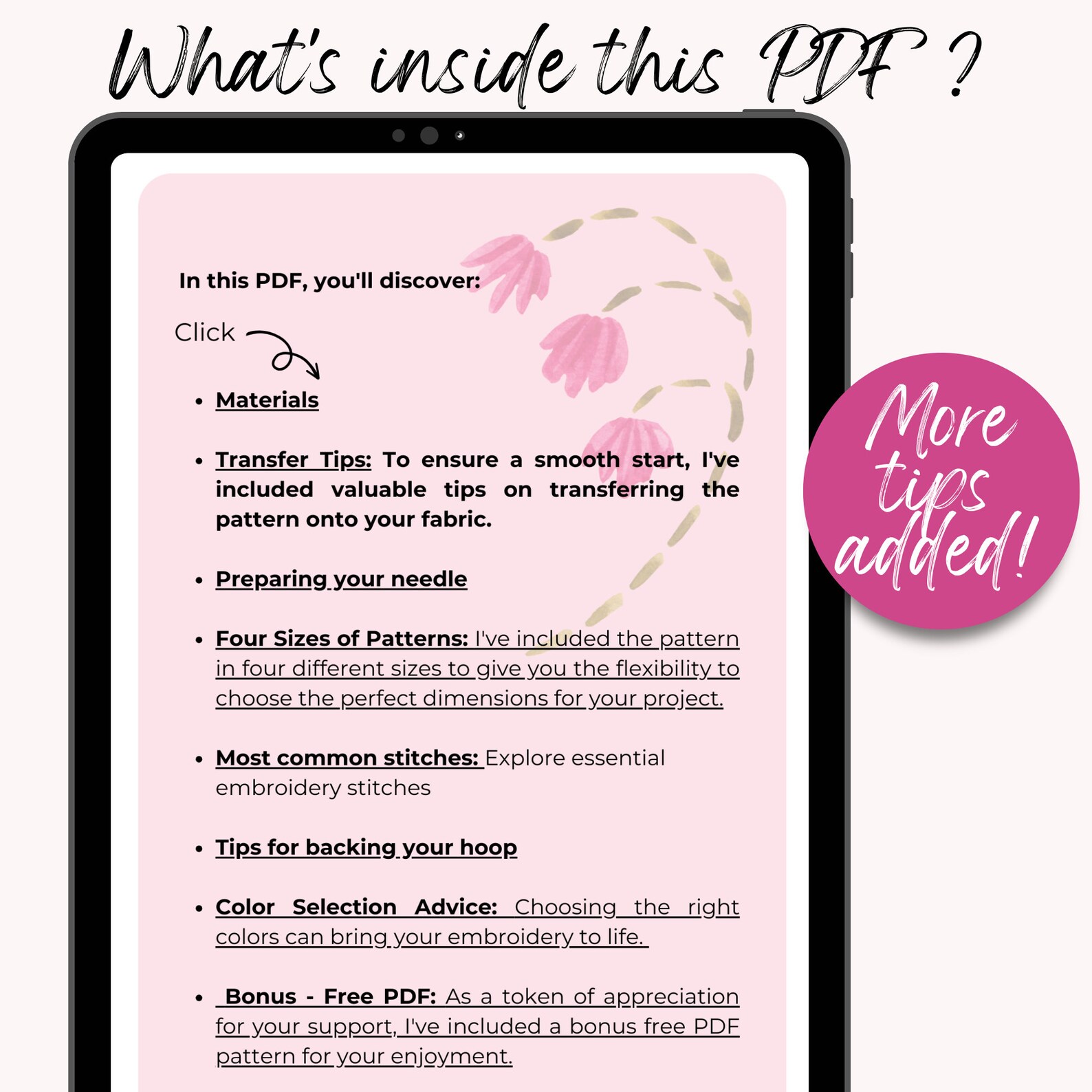 Printable Stick and Stitch Embroidery Designs Baby PDF Pattern - Hand ...