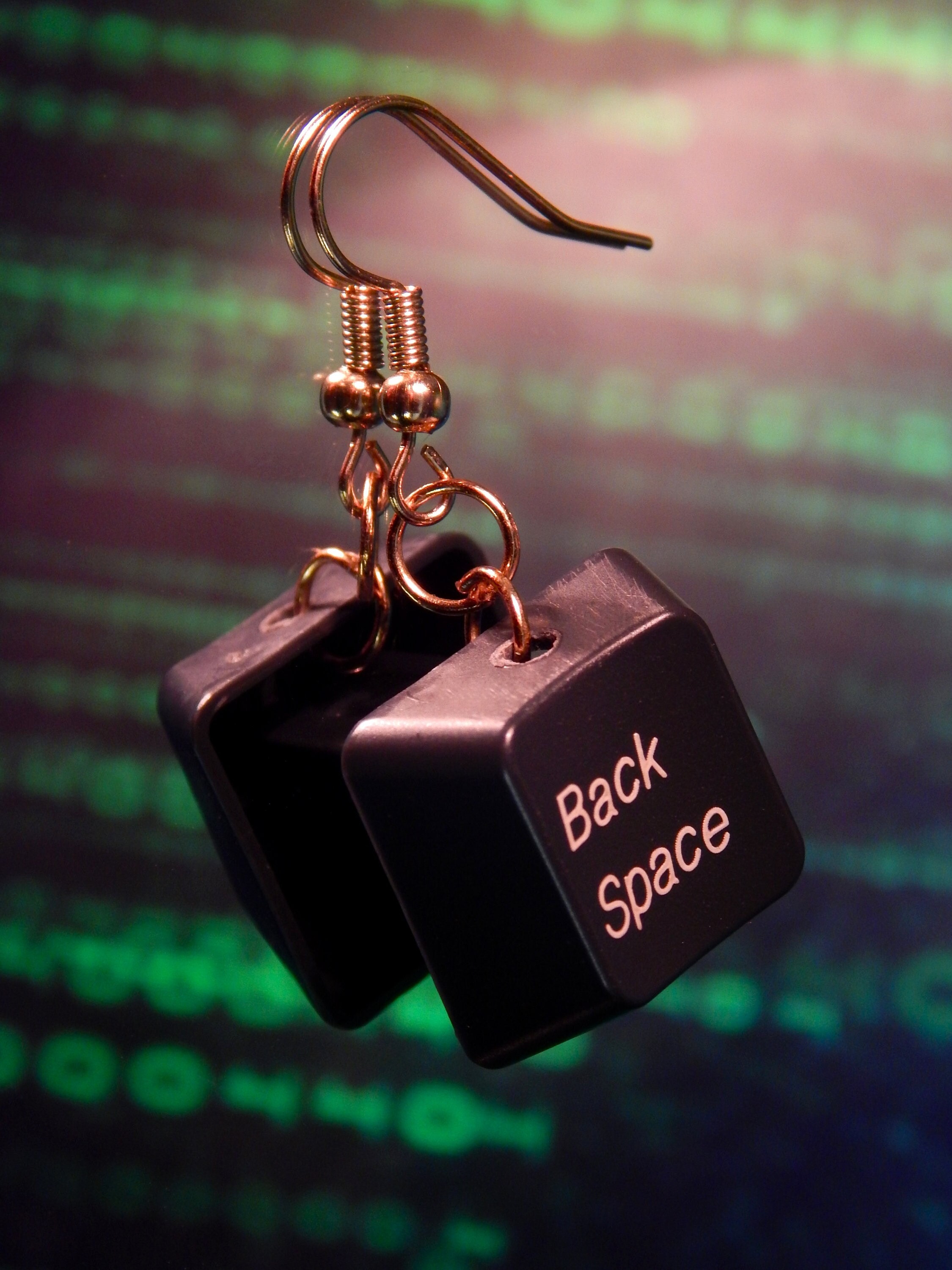 Computer Keyboard Earrings for Charity - Etsy