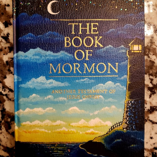 Painted Books of Mormon - Etsy