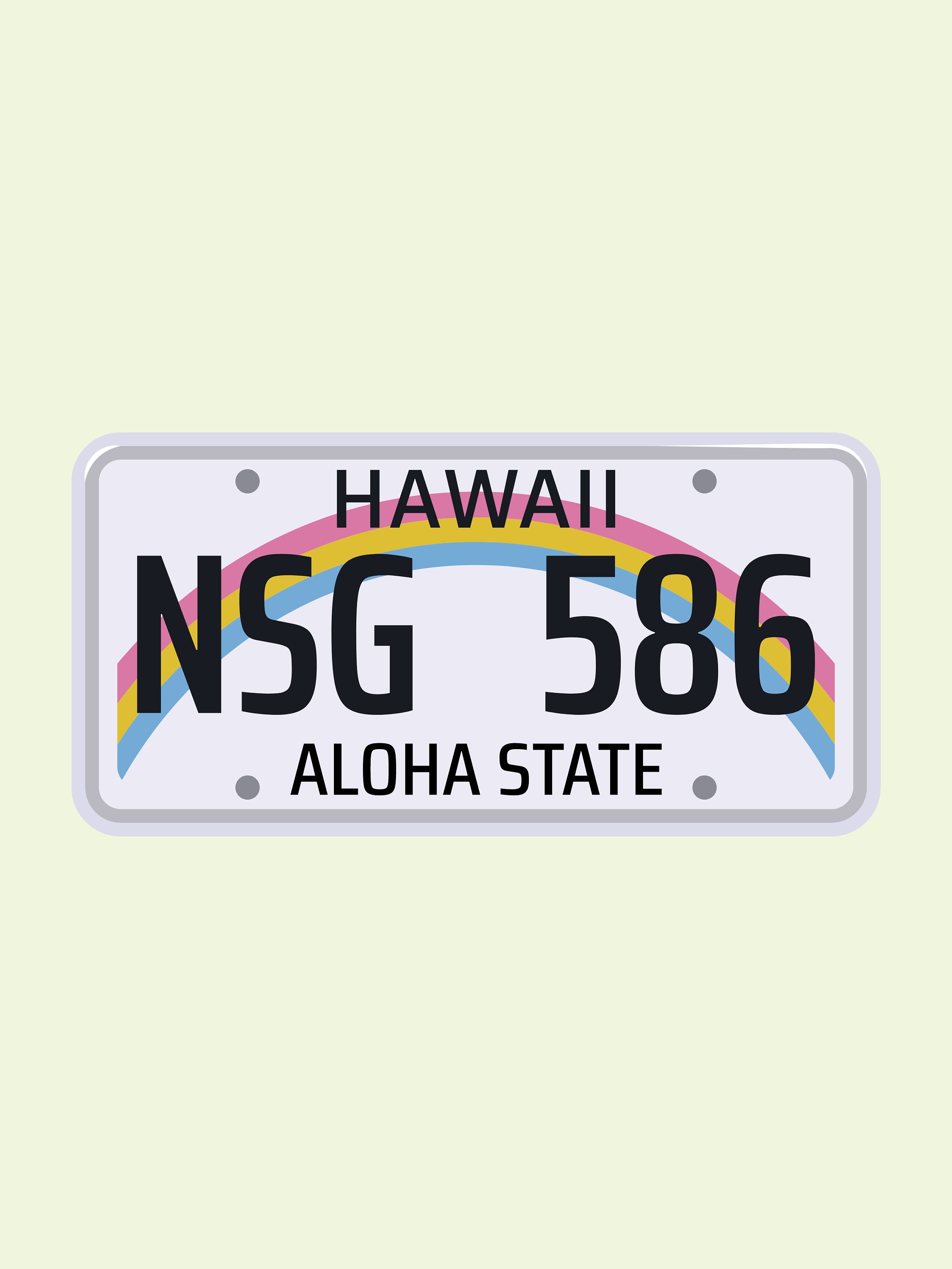 Hawaii License Plate Print - Etsy