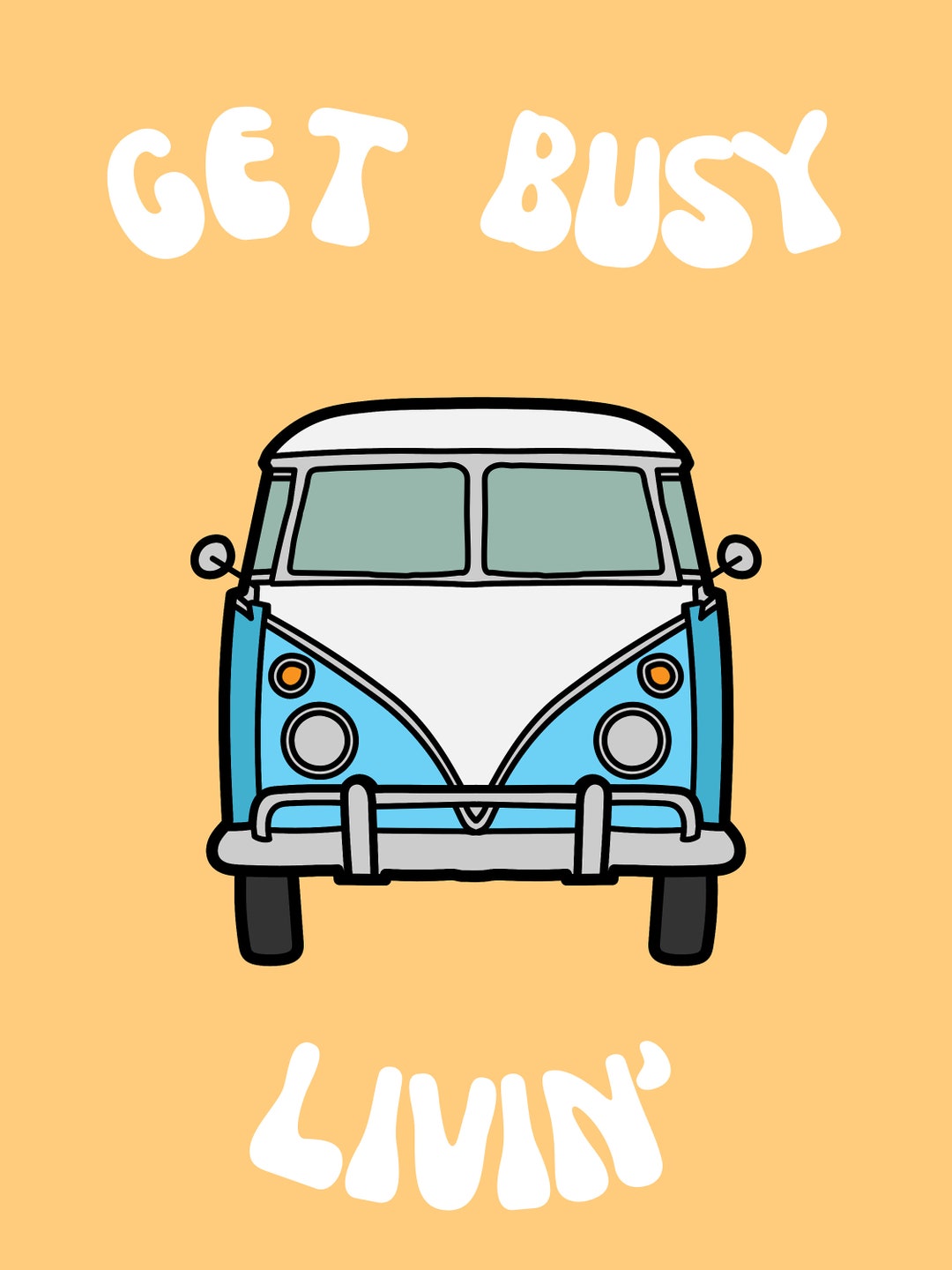 Volkswagen Van Print - Etsy