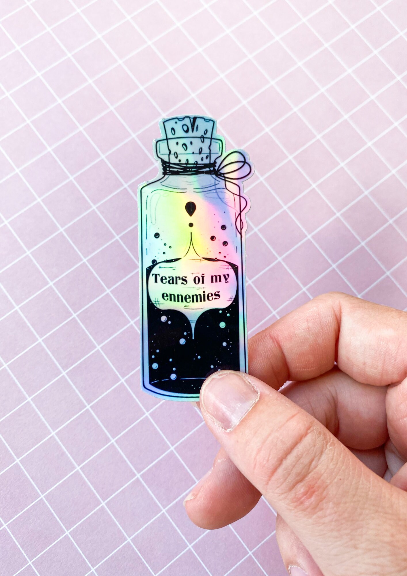 Tears of My Enemies Holographic Stickers Magic Stickers Scrap Booking ...