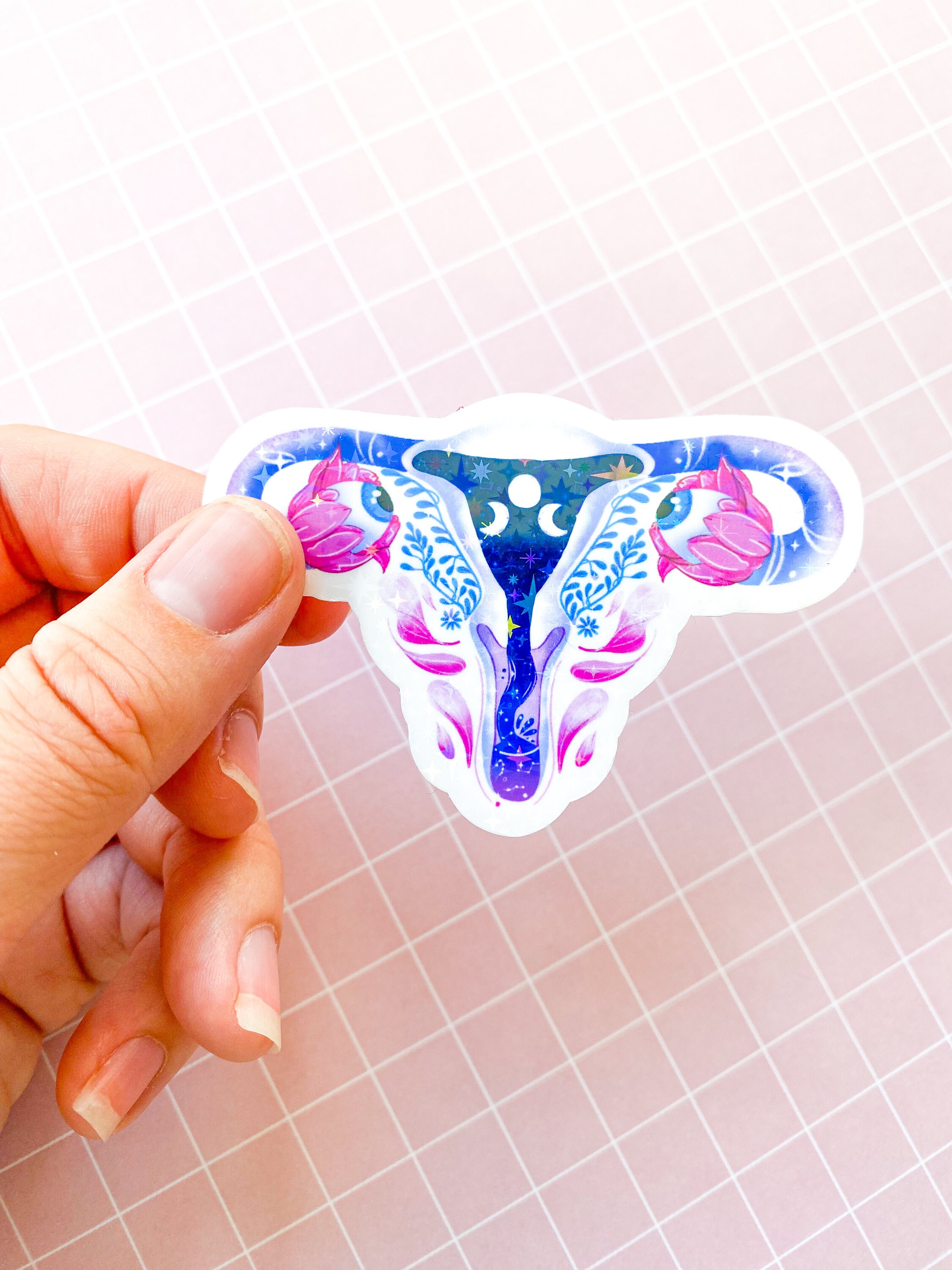 Uterus Sticker Uterus Sticker Feminist Stickers Feminist Sticker ...