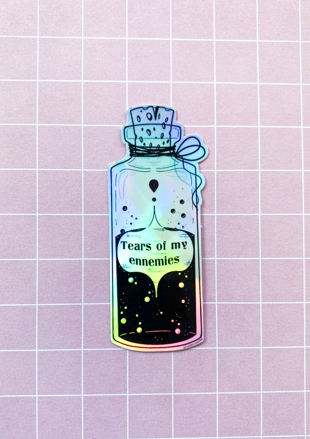 Tears of My Enemies Holographic Stickers Magic Stickers Scrap Booking ...