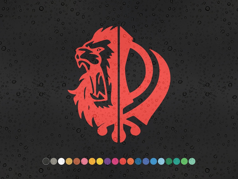 Khanda Iron Lion - Decal Sticker No Background Wall Car Singh, King ...