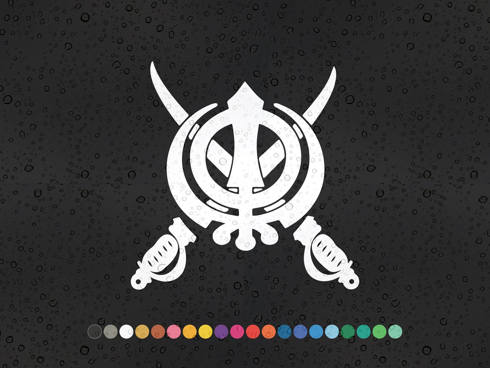Khanda Iron Sword - Decal Sticker No Background Wall Car Singh, King ...