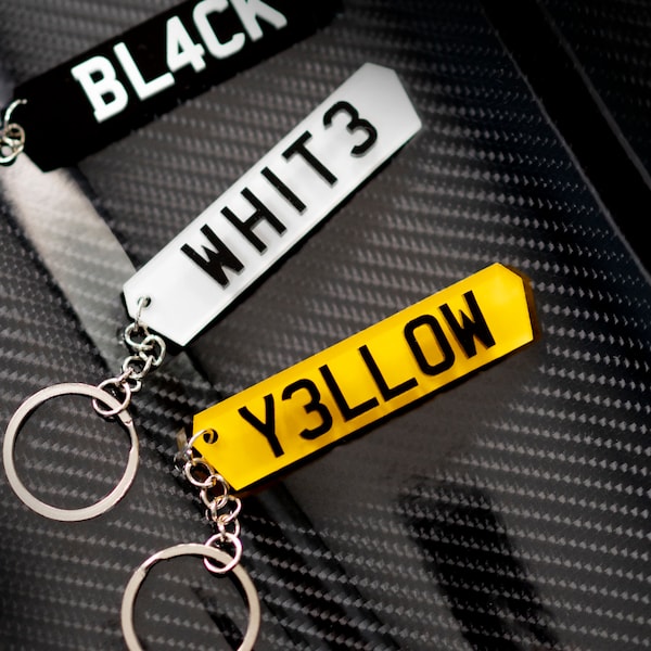 Number Plate Keyring - Etsy UK