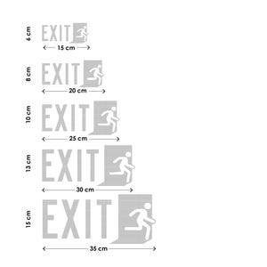 Minimal EXIT Wall Sign - 3mm Acrylic Emergency, Door, 3D, Toilet ...
