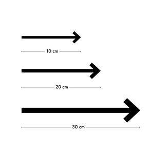 Arrow Sign - 3mm Acrylic, Direction Guide for Restroom, Salon, 3D ...