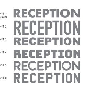 Custom Reception Sign - 3mm Acrylic Restroom, Salon, 3D, Toilet, Modern ...