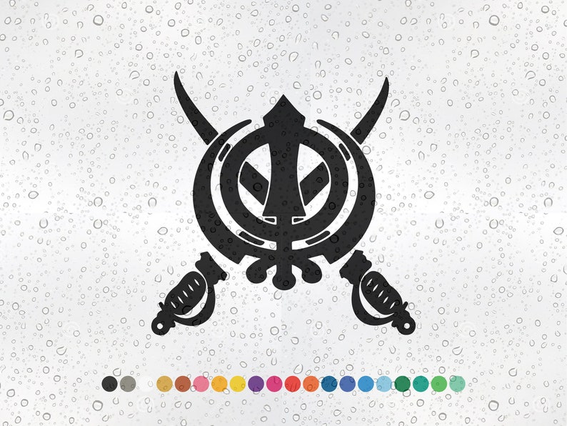 Khanda Iron Sword - Decal Sticker No Background Wall Car Singh, King ...