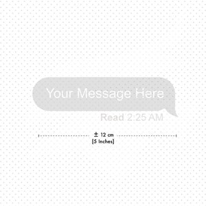 2x Imessage Custom Decal - Vinyl Decal Car Window Sticker Die-cut ...