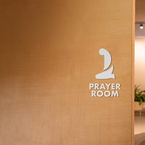Prayer Room - Female | 3mm Acrylic Sign, 3D, Mosque, Modern, Minimal ...