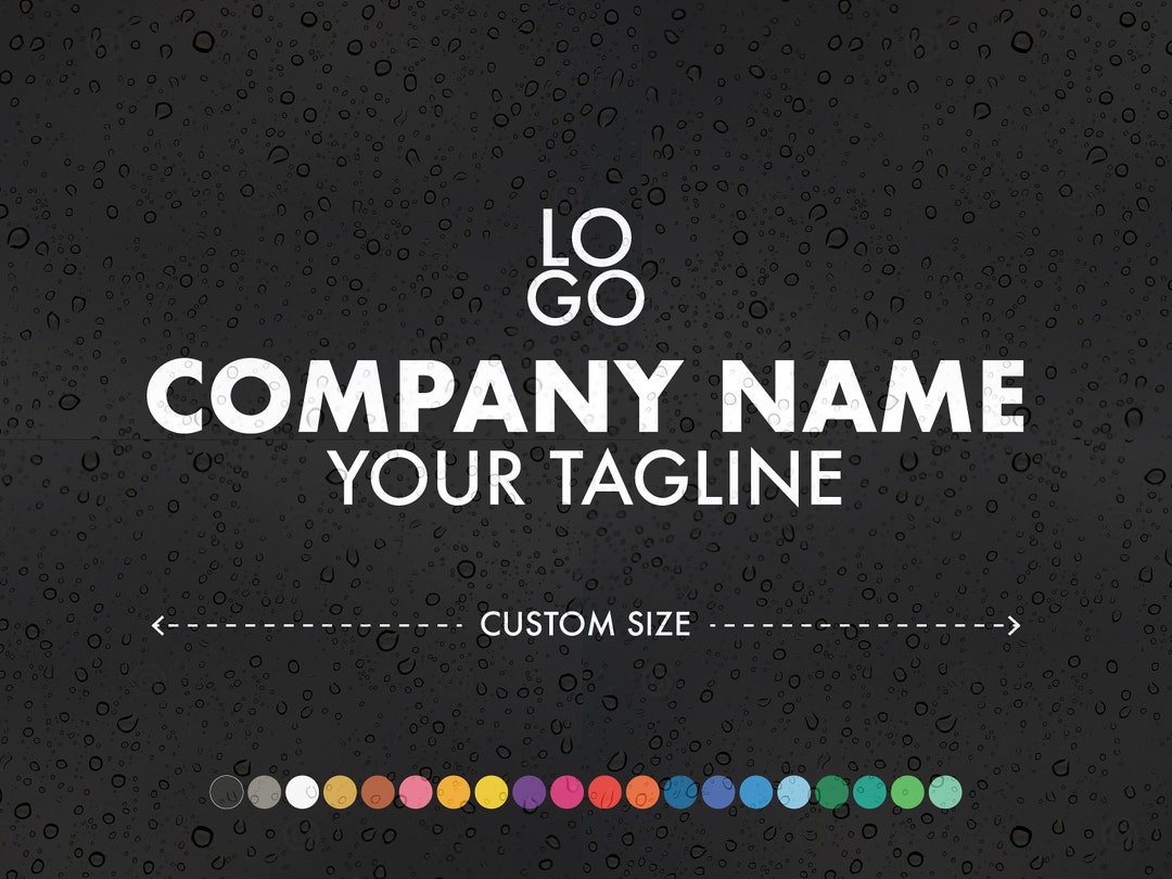 Custom Logo Sticker Vinyl Decals for Businesses - Car Decals Stickers ...