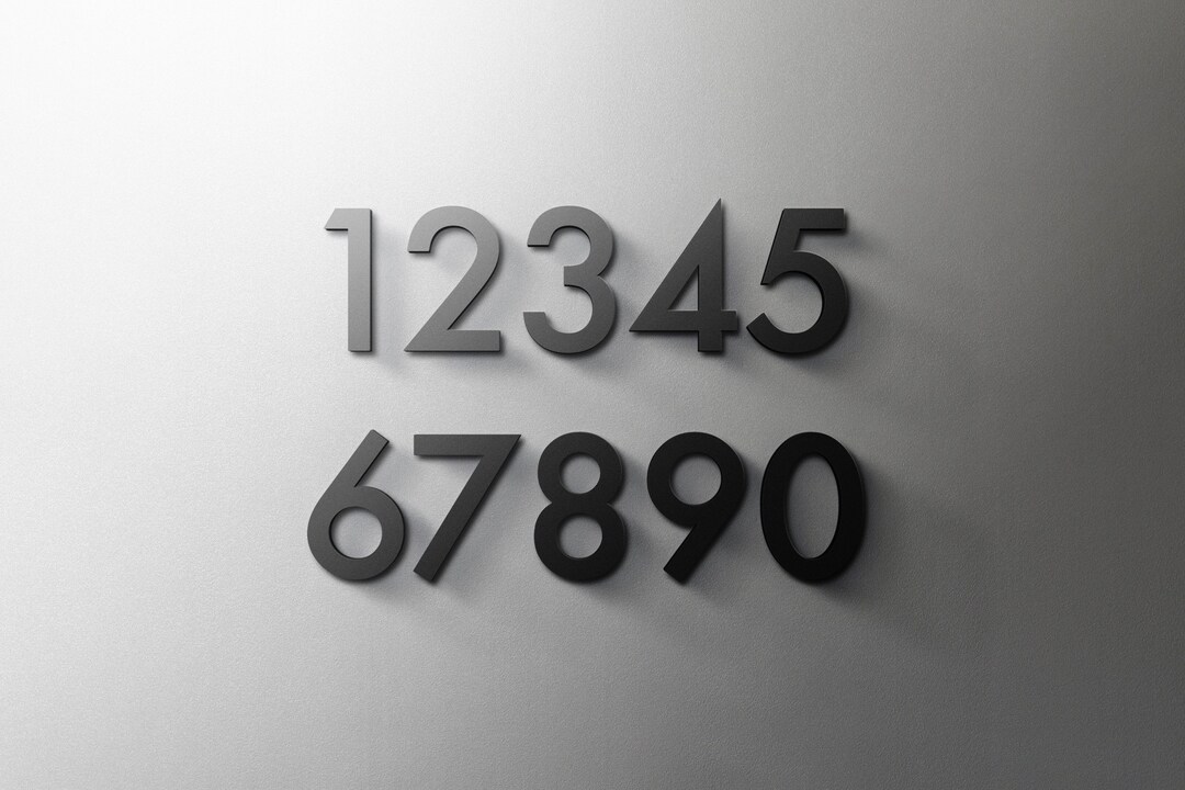 Number Sign - 3mm Acrylic, Restaurant, 3D, Toilet, Modern, Minimal ...