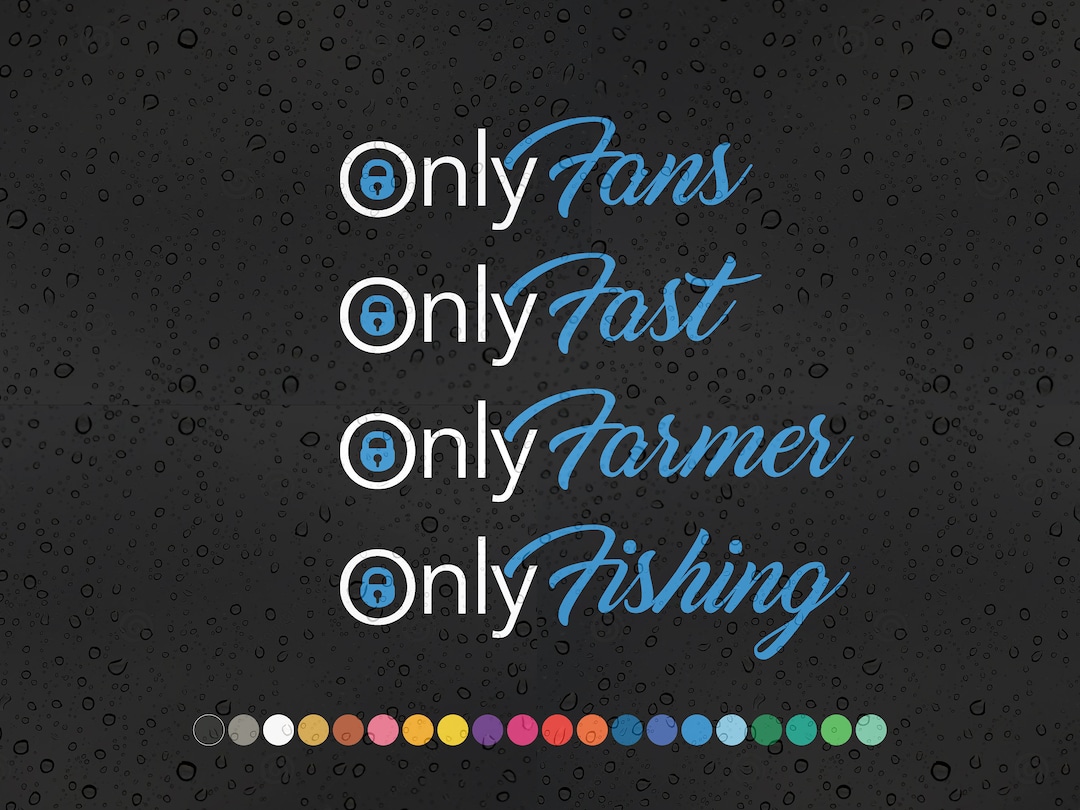 Custom Only Fans Word - Decal Sticker Vinyl Waterproof Social Media ...