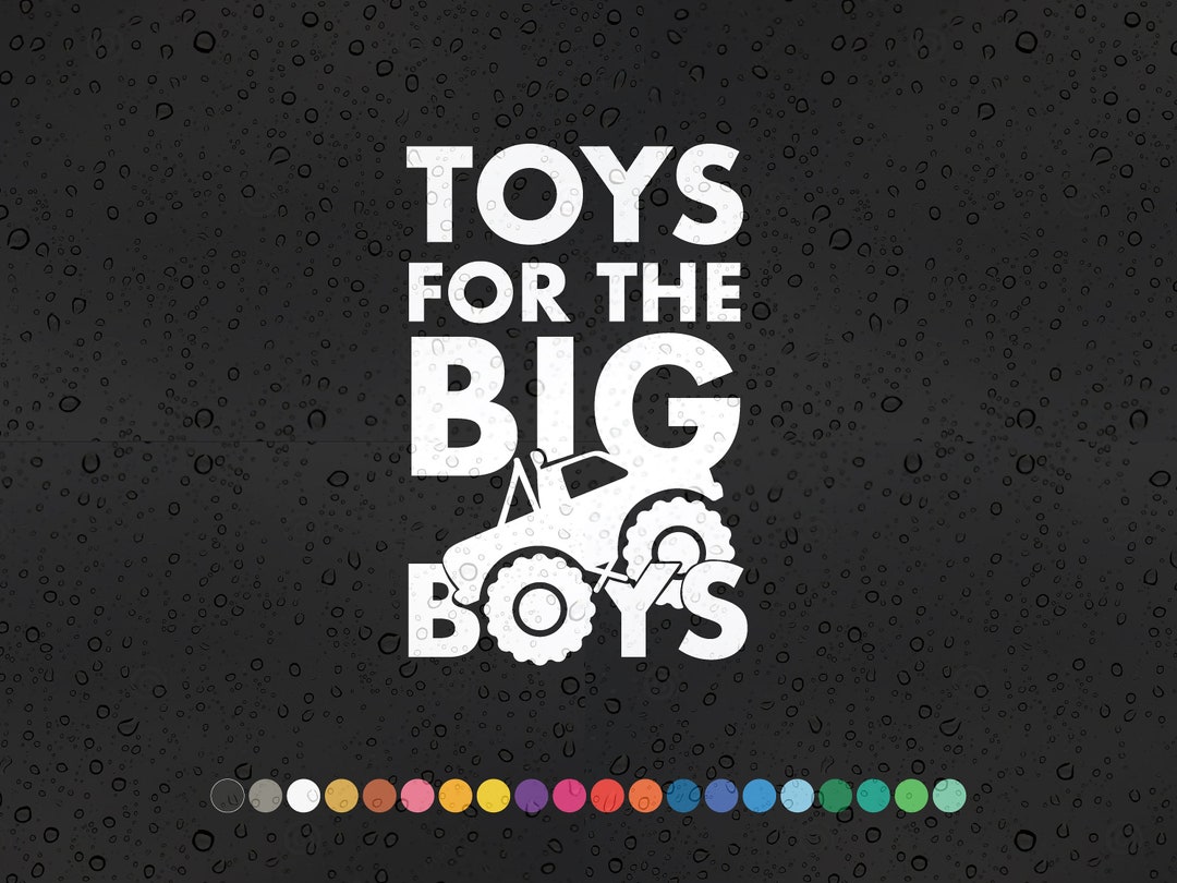 Toys for the Big Boys - Decal Vinyl Sticker RC Track Hot Rod Classic ...