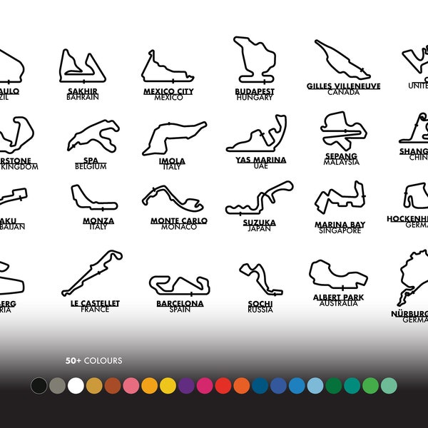 F1 Track Wall Art - Etsy UK