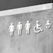 Male, Female, Disabled, Gender Neutral and Baby Bathroom Sign - 3mm ...
