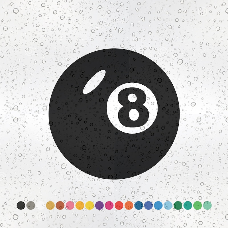 8 Ball Decal - Etsy