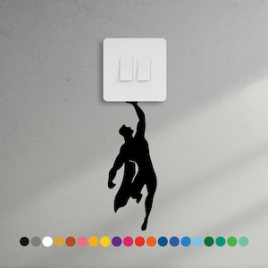 Cat Peeking - Light Switch Stickers Wall Decor Window Cat Colour Vinyl ...