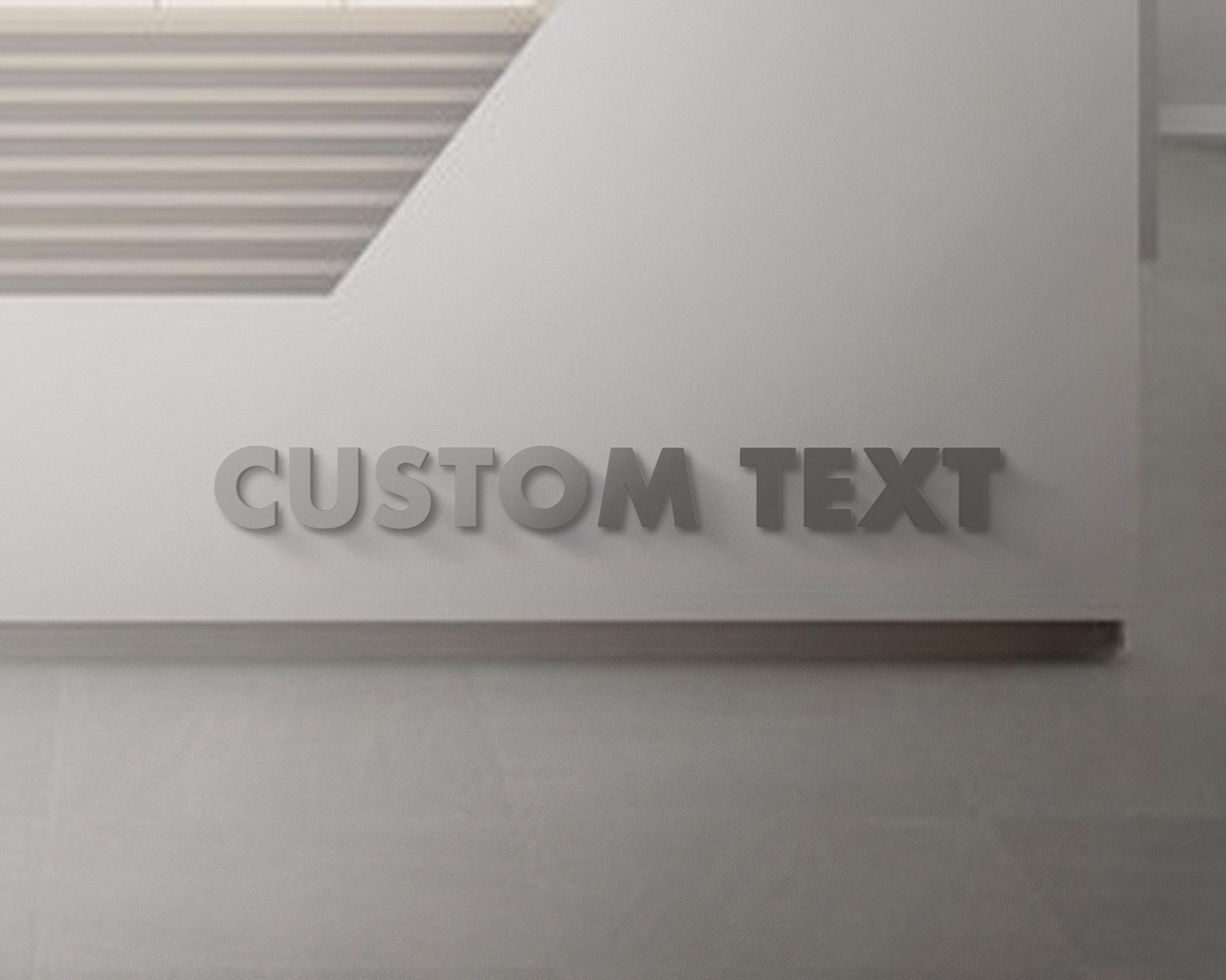 Custom Reception Sign - 3mm Acrylic Restroom, Salon, 3D, Toilet, Modern ...