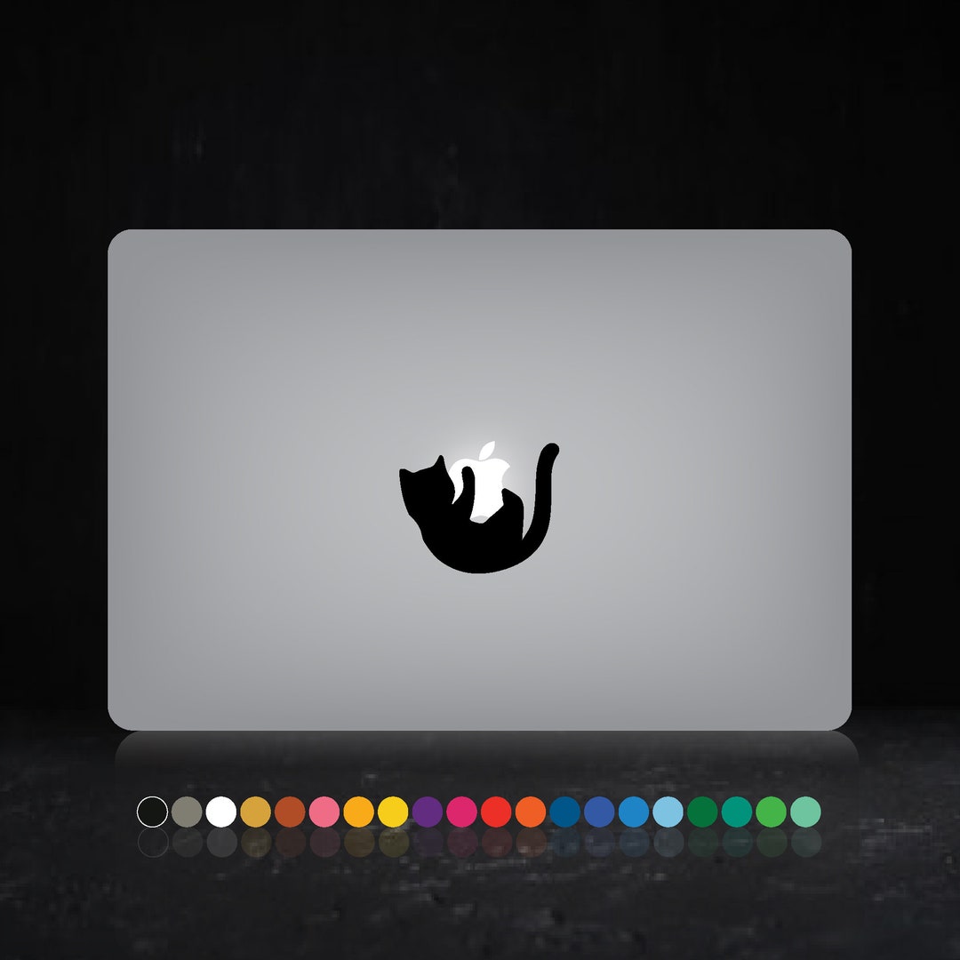 Cat Hanging - MacBook Laptop PC Decal Sticker Apple Back Sticker Car ...